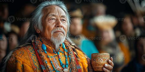 A Yakut Elder Blessing The Festival With Kumys A Ceremonial Cup In