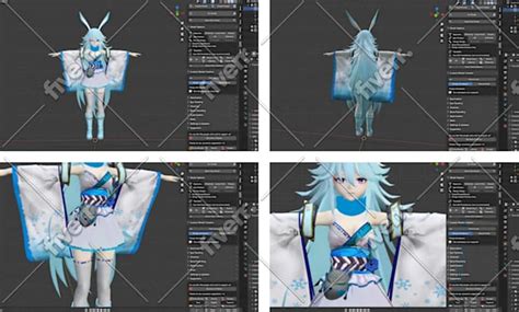 Custom 3d Vrchat Anime Nsfw Rig Vr Character Unity Vrchat Vrc Avatar