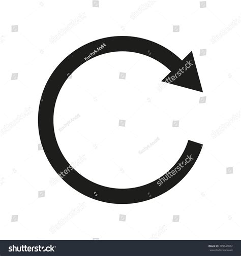 arrow pictogram refresh reload rotation stock vector royalty free