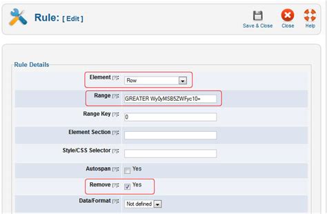 Remove Table Rows Or Columns Based On User Criteria