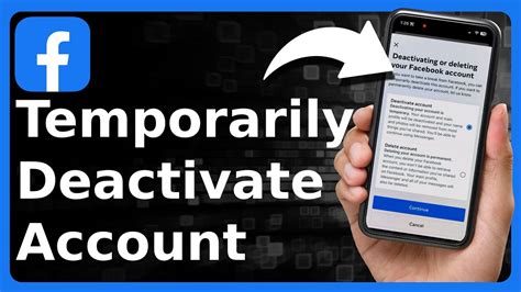 How To Temporarily Deactivate Facebook Account Youtube