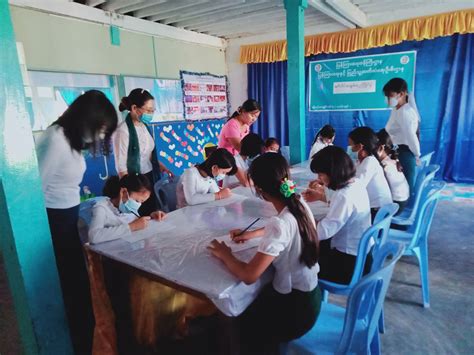 ရန်ကုန်အရှေ့ပိုင်းခရိုင် သင်္ဃန်းကျွန်း ရုံး Community Centre တွင် အင်္ဂလိပ်စာစွမ်းရည်နှင့် ဉာဏ