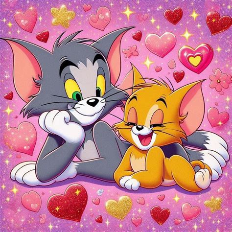 Pets From Cartoons Tom And Jerry Cute Tom And Jerry Valentines Day