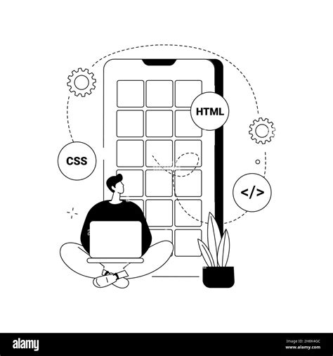 Hybrid Mobile App Abstract Concept Vector Illustration Stock Vector Image Art Alamy