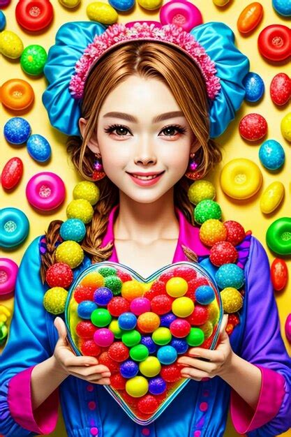 Premium Photo Colorful Candy Jelly Beans Rainbow Candy Snacks