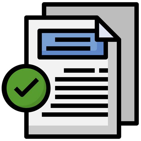 Validation Badge Agreement Documents Paper Icon Download On