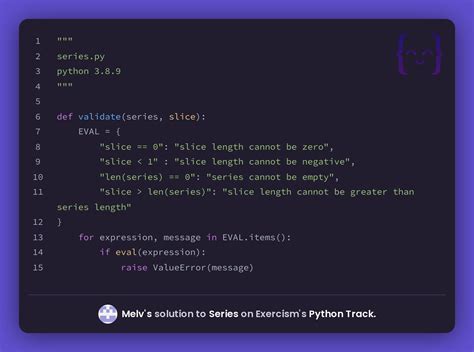 Melvs Solution For Series In Python On Exercism