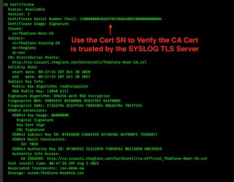 Configuring Syslog Tls On Catalyst 9000 Cisco Community