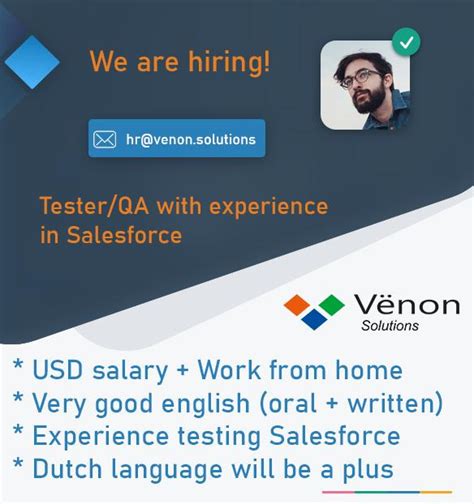 Venon Solutions On Linkedin Qa Salesforce Hiring Usd Wfh