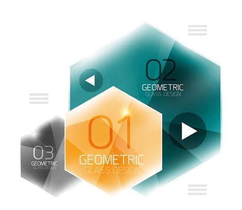 Premium Vector Hexagon Abstract Geometric Background