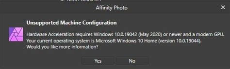 Invalid Dialog When Hardware Acceleration Is Not Available V2 Bugs Found On Windows Affinity