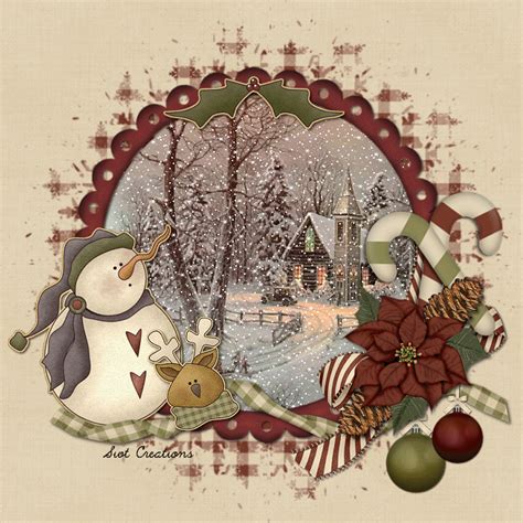 Swheat Creations Tutorials Ftu Kit For Country Christmas Too Tutorial