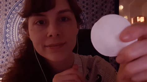 ASMR - face and ear massage for sleep 👂🧽 - soft-spoken, face and ear ...
