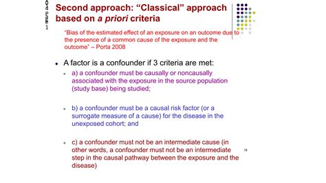 4 2 2 Confounding Classical Approach Ppt