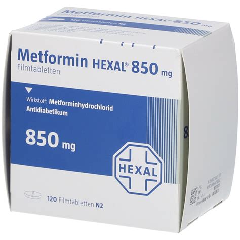 Metformin HEXAL® 850 mg 120 St mit dem E-Rezept kaufen - Shop Apotheke