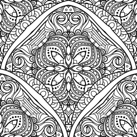 Vector Seamless Monochrome Pattern — Stock Vector © Helenakrivoruchko