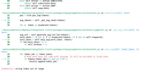 wordnetaug index error · issue 10 · makcedward nlpaug · github