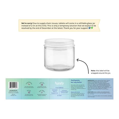 Boxed Toothpaste Tablets 62 Count Refillable Case Fluoride Free