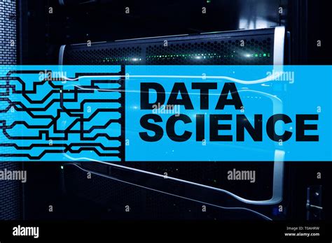 Data Science Artificial Intelligence Concept Futuristic Supercomputer
