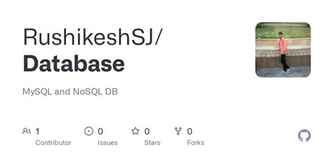 GitHub RushikeshSJ Database MySQL And NoSQL DB