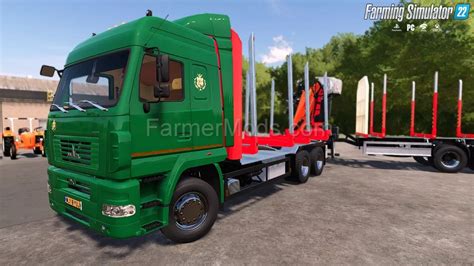 MAZ Forestry Truck Trailers V For FS Cheb Mods