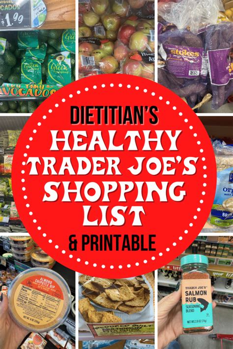 2025 Dietitians Healthy Trader Joes Shopping List And Printable