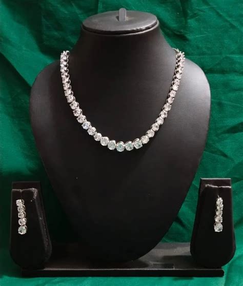 Artificial Diamonds Ad Diamond Set Jewellery Type Alloy Packaging Type Box At Rs Piece