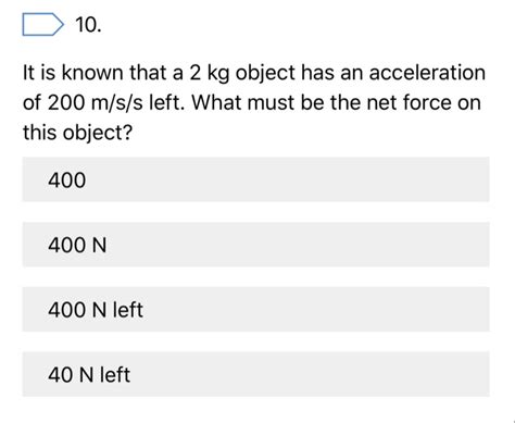 solved 7 what is the net force on an object if the