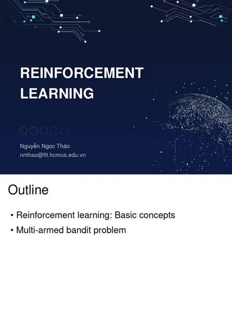 2024 Mth058 Lecture05 Reinforcementlearning Pdf Applied Mathematics Statistical Theory