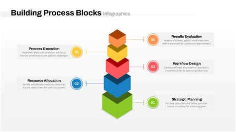 Lego Block Powerpoint Template Steps