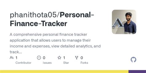 GitHub Phanithota Personal Finance Tracker A Comprehensive Personal Finance Tracker