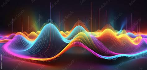 Illustrative Visualization Of Radio Waves Around A Transmitting And Receiving Antenna As They