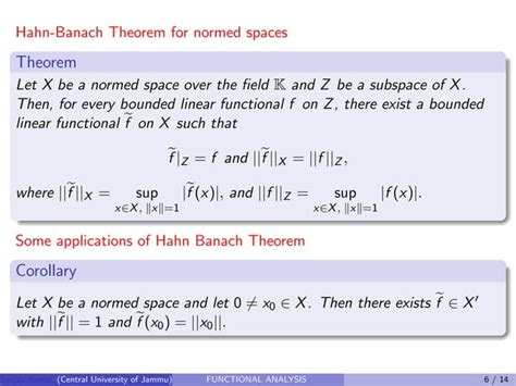 some fundamental theorems in banach spaces and hilbert spaces pdf