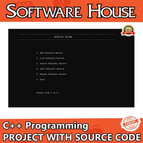 Hospital Record System In C Programming Project With Source Code Shopee Malaysia