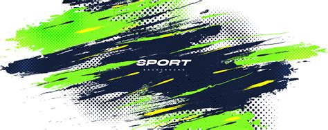 하프톤 효과가 있는 추상적이고 다채로운 브러시 배경 배너 포스터 또는 스포츠 배경에 대한 브러시 획 그림입니다 디자인을위한