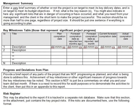 7 Printable Facility Management Monthly Report Template Tacitproject