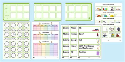 10 Visual Timetables Resources For Teaching Assistants