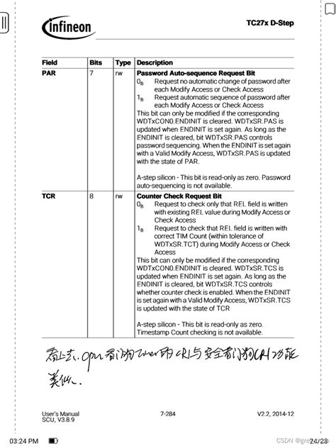1475aurix Tc275 Wdt的寄存器概览 Csdn博客