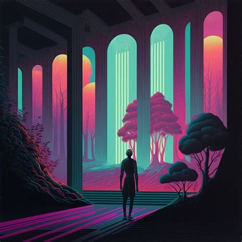 Synthwave And Vaporwave Concept Art