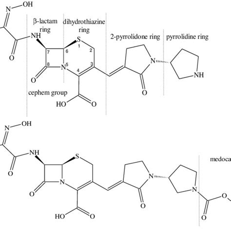 Molecular Structures Of Ceftobiprole A And Ceftobiprole Medocaril B Download Scientific