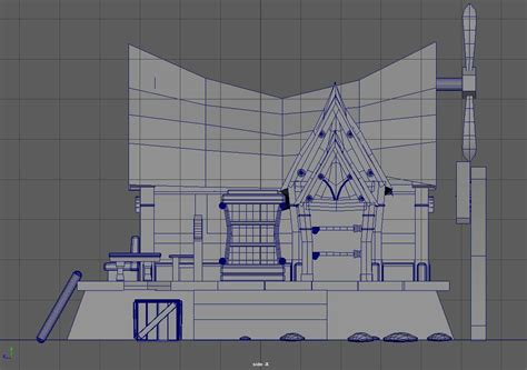 Maya Environment Design Wireframe Behance