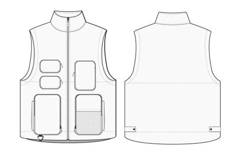 450 Sleeveless Jacket Drawing Stock Illustrations Royalty Free Vector
