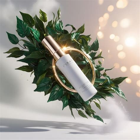 Advertisement For Spirits With Floating Bottle Premium Ai Generated Image