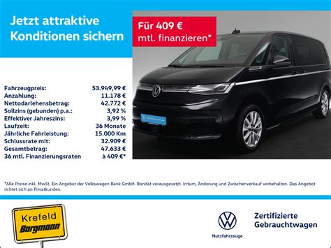 Finanzierungs Angebot Der Neue Vw Multivan