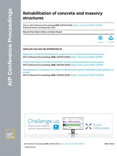 Rehabilitation Of Concrete And Masonry Structures Pdf Home And Garden