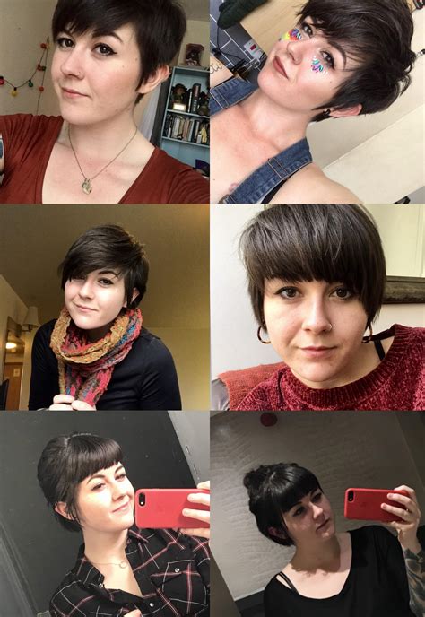 Growing Out A Pixie Cut Amazing Faded Pixie To Short Bob Grow Out In 6
