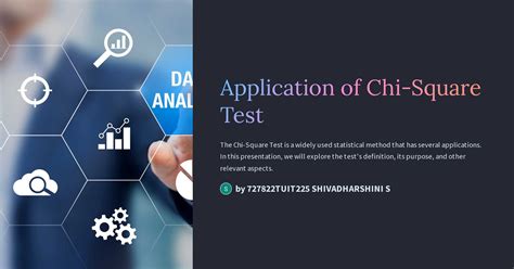 Application Of Chi Square Test