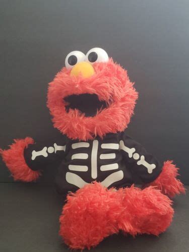 Elmo Sesame Street Place Skeleton Costume Plush Doll Glow In The Dark 4564973016