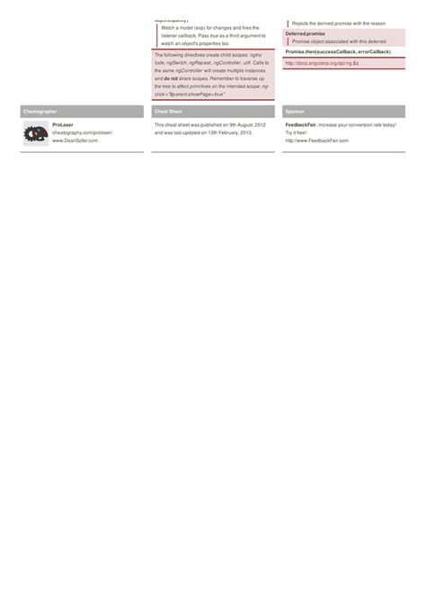Angularjs Cheatsheet Pdf