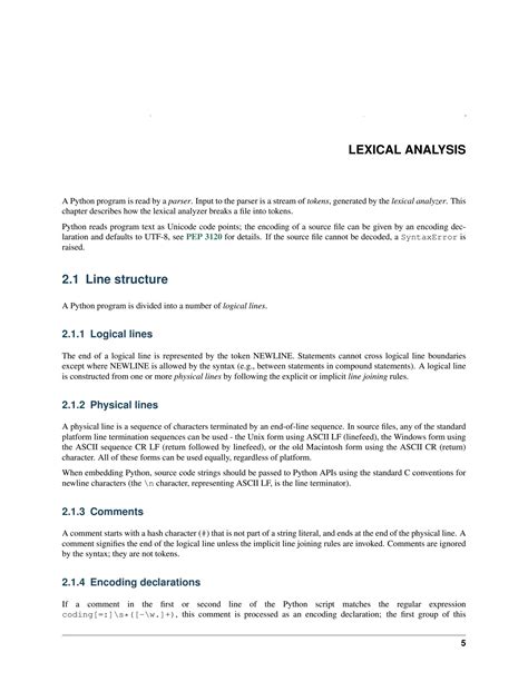 Solution The Python Language Reference Lexical Analysis Studypool
